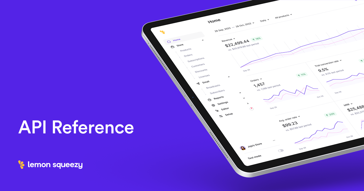 API Docs: API Reference • Lemon Squeezy
