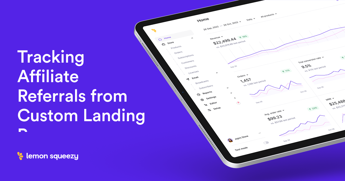 Guides: Tracking Affiliate Referrals from Custom Landing Pages • Lemon ...
